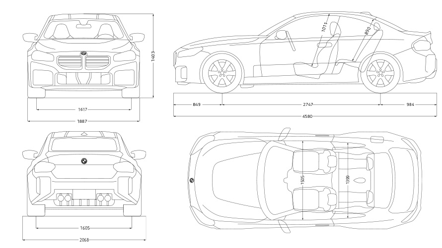 BMW 2 Series Coupé M Automobiles (G87): Engines & technical data